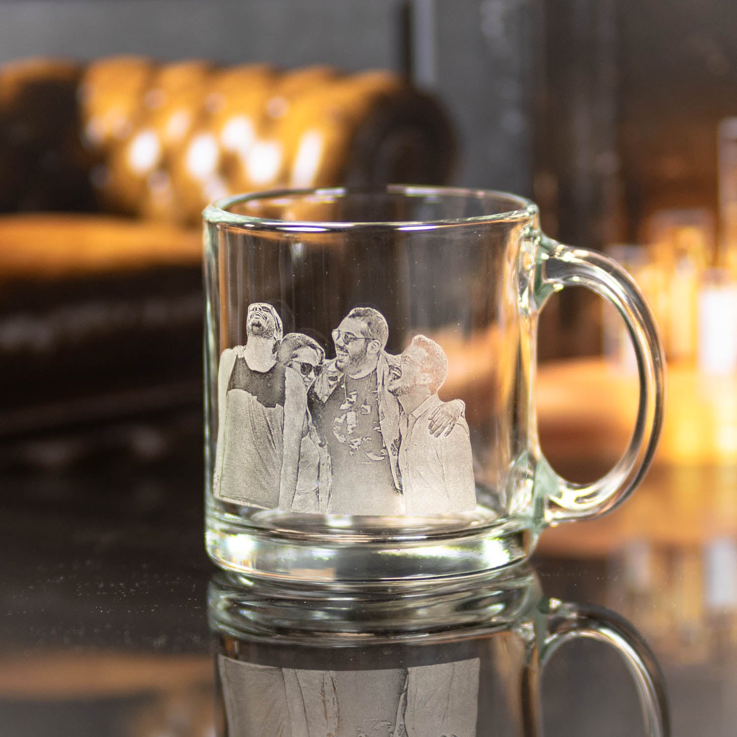 Custom glass mugs store